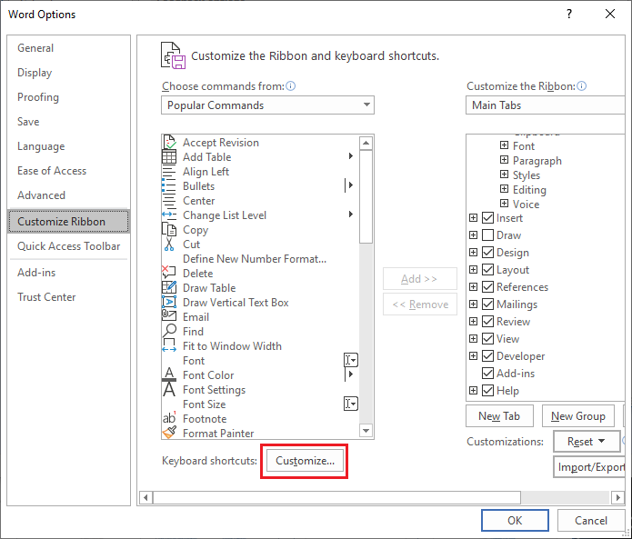 How to remove hyperlink in word keyboard shortcut - ulsdseven