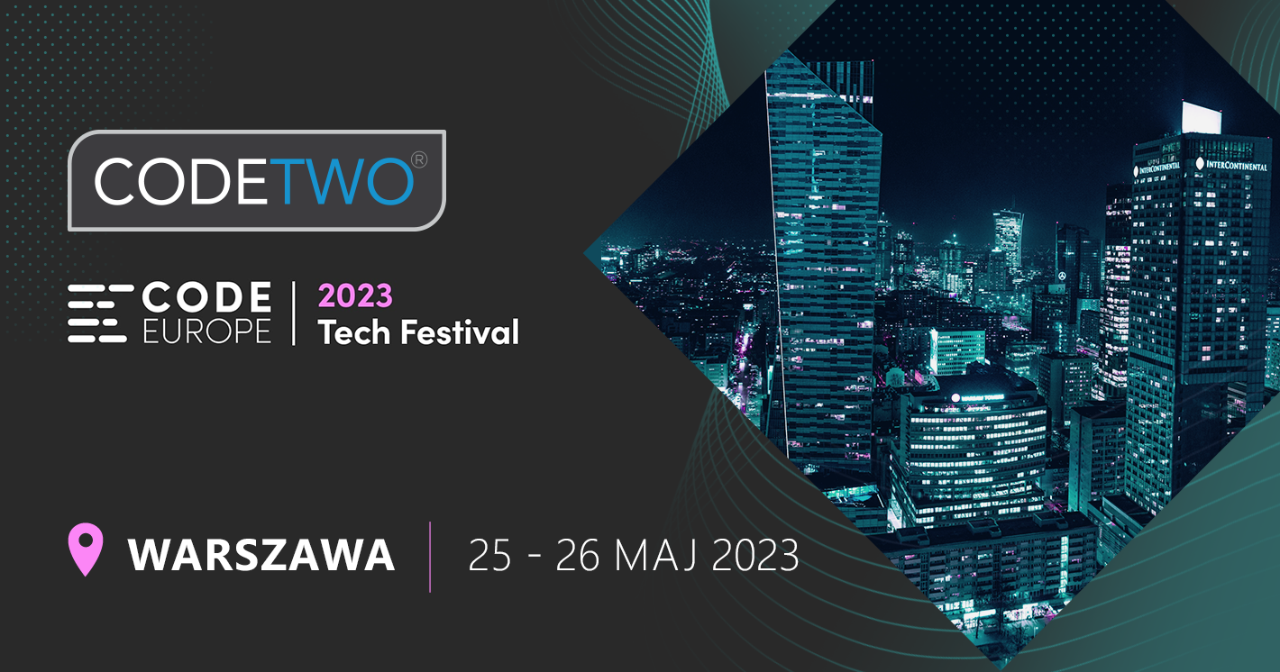 CodeTwo na konferencji Code Europe 2023 | 25-26.05 Warszawa