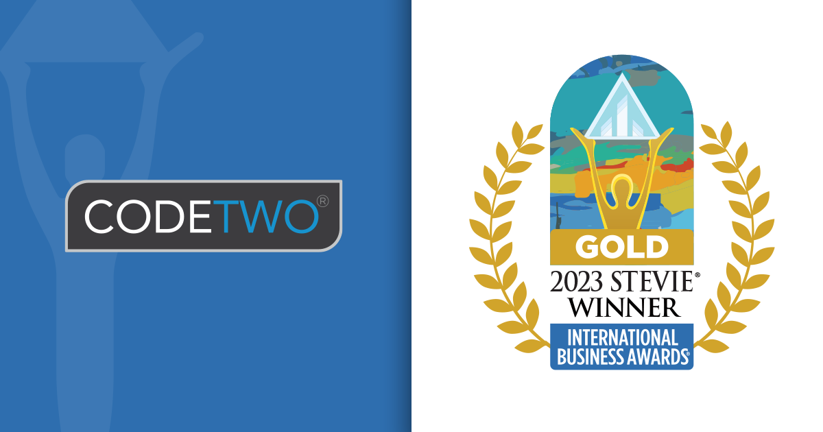 CodeTwo zwycięża w konkursie 2023 International Business Awards