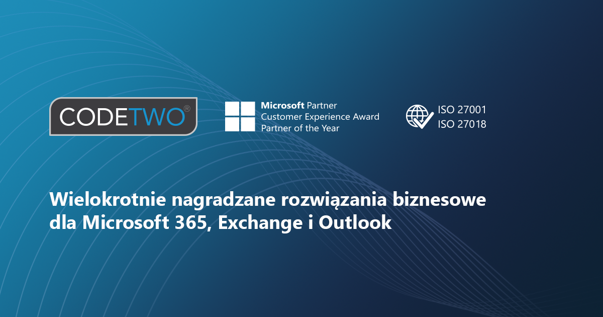 Oprogramowanie dla Microsoft Office 365, Exchange i Outlook
