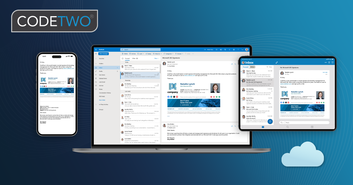 Podpisy email i noty prawne w Microsoft 365