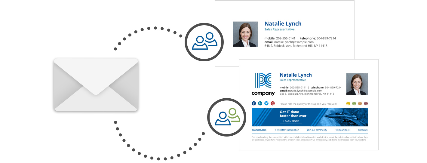 CodeTwo Email Signatures for Office 365 - Zastosowania